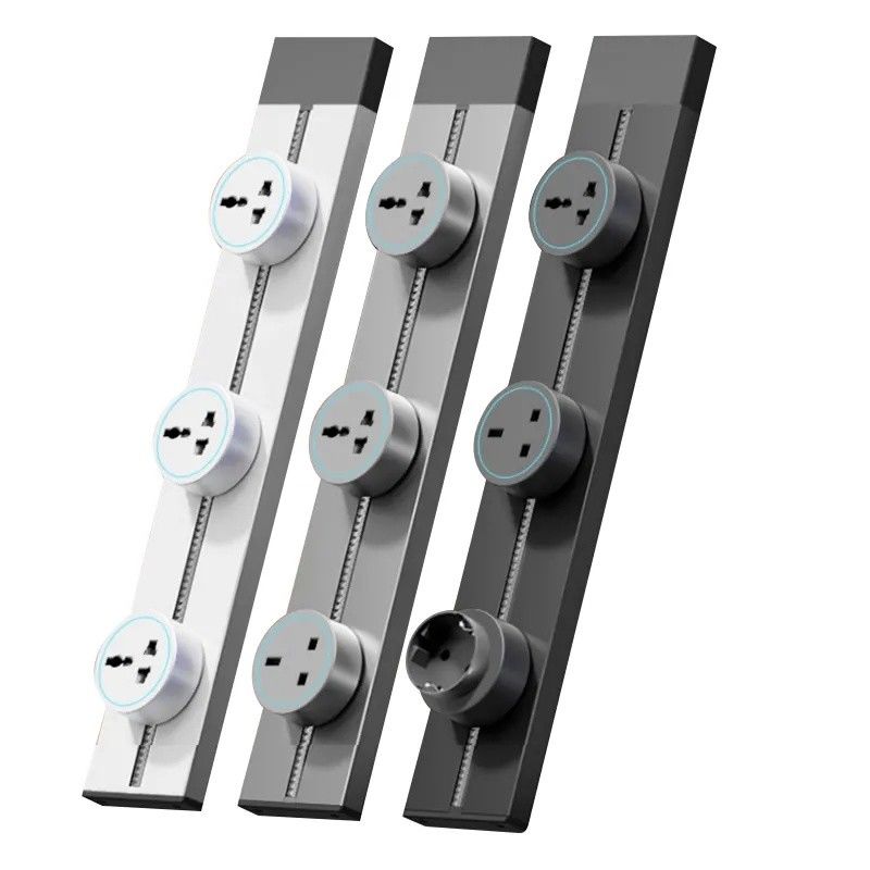 3 Outlet Tracked Socket With 6 Feet Cord UL Listed / FCC Certified