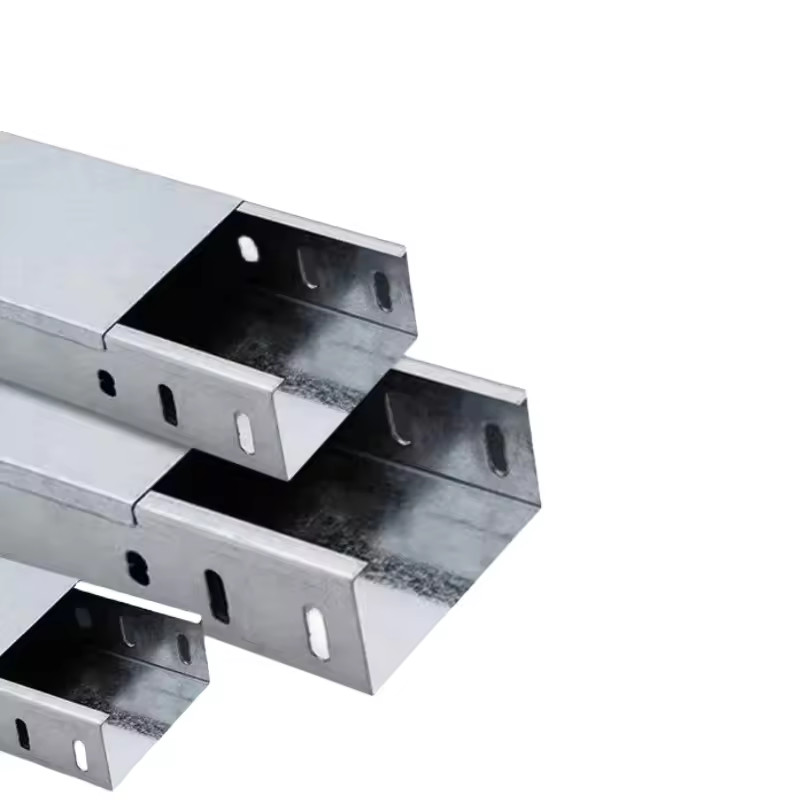 Pre Galvanized Stainless Steel Cable Tray Ventilated Trough 50mm For ...